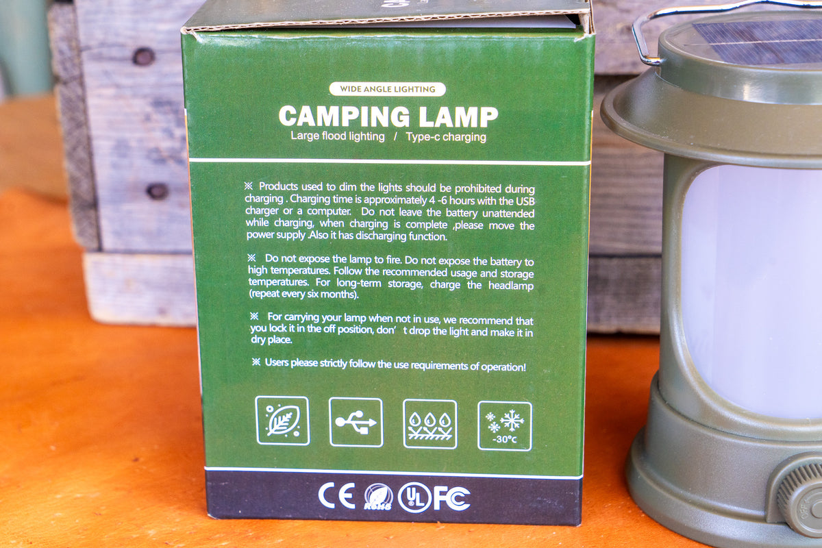 Outdoor Wide Angle Camping Light | Backwoods Provisions
