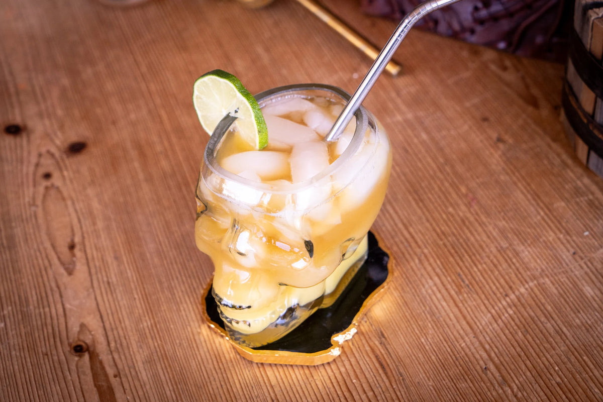 Skull Design Whiskey Glass | Backwoods Provisions